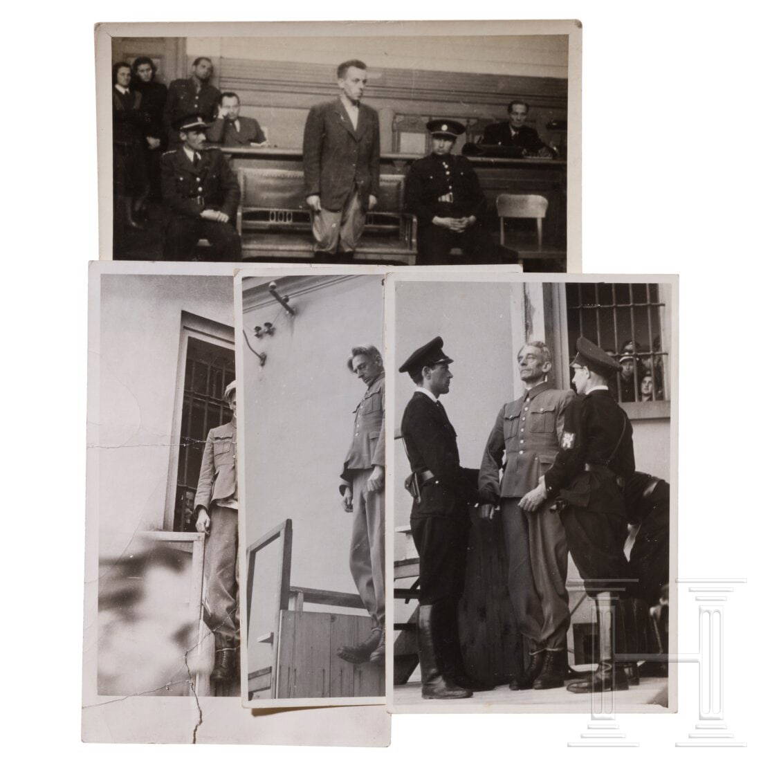 Karl Hermann Frank - Three Photos Of His Execution By Hanging, Prague ...