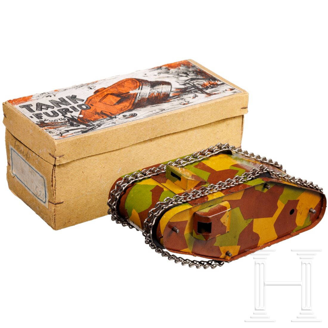 A Lineol Tank 160t/o "furio" In Original Box Auction