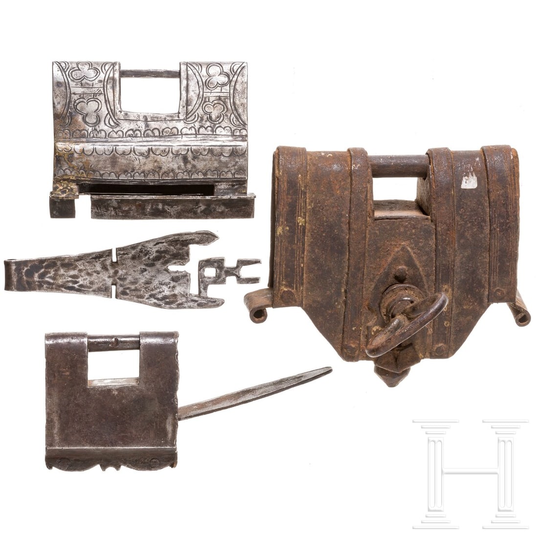 Three Chinese Padlocks, 17th/18th Century