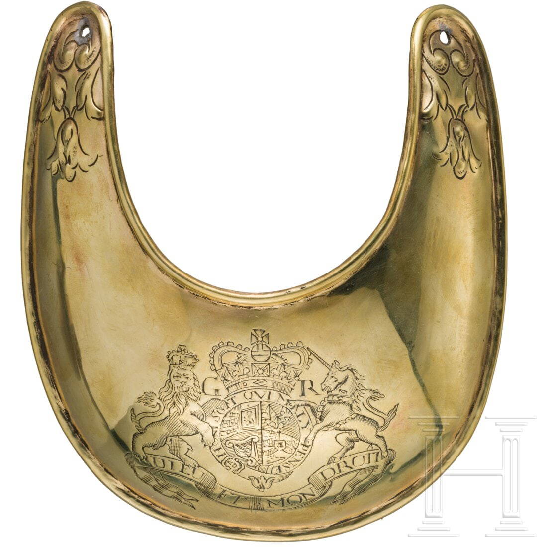 A Gorget For Officers, 1st Half Of The 18th Century Auction