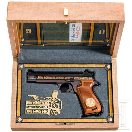 Sig P210 "50 Years P49 Army Model" Commemorative, In Wooden Case