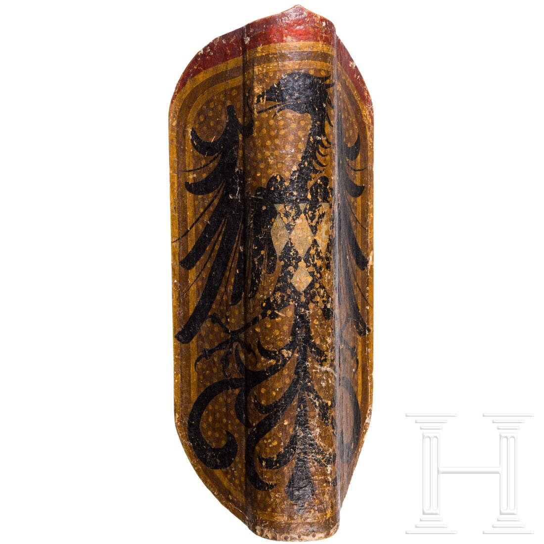 A South German Hand Pavese, Bearing The Coat Of Arms Of The Town Of ...