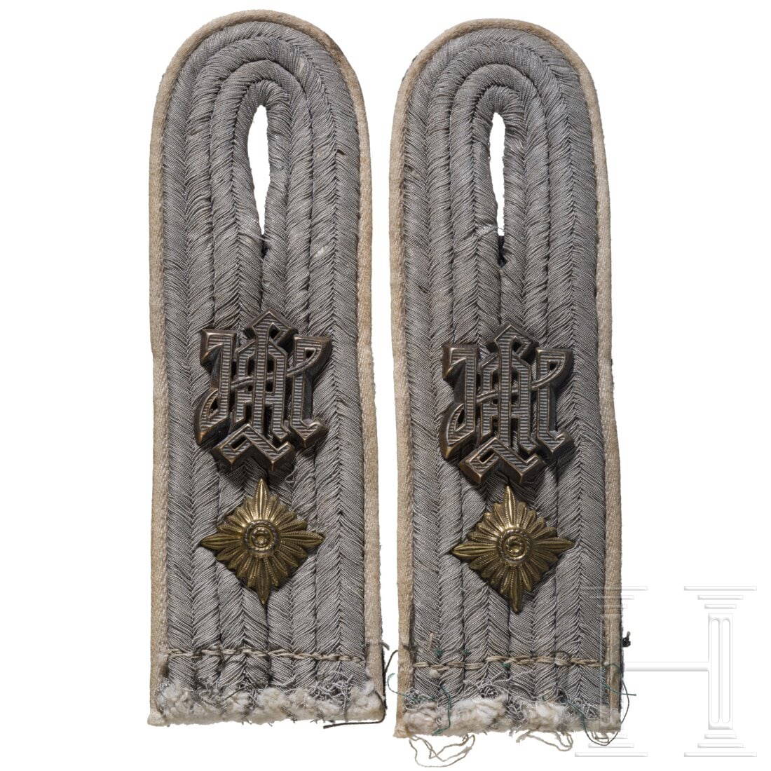 A Pair Of Shoulder Boards For An Obersturmführer Of The Leibstandarte ...