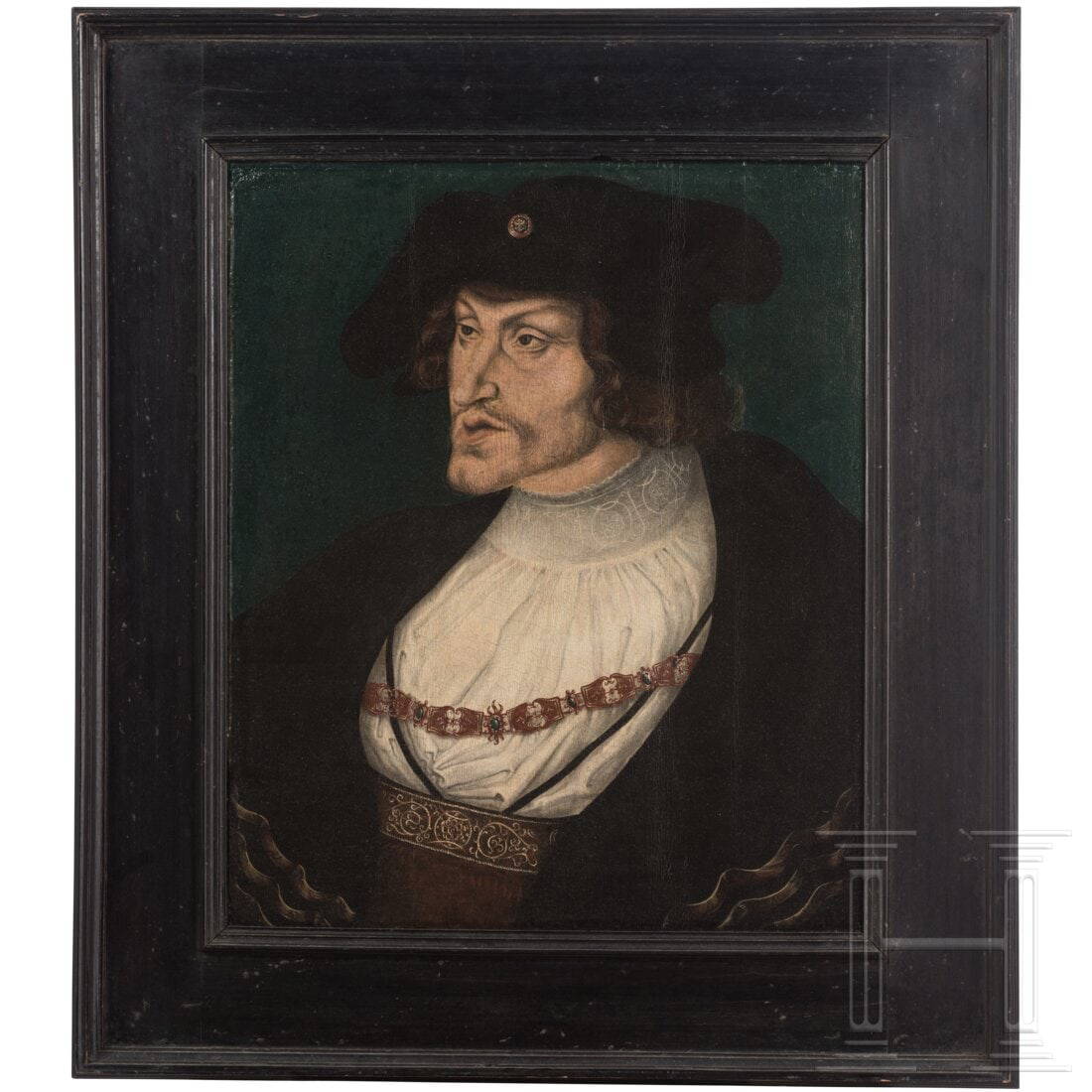 A Portrait Of Emperor Charles V From The Workshop Of Lucas Cranach, Circa 1532 Auction