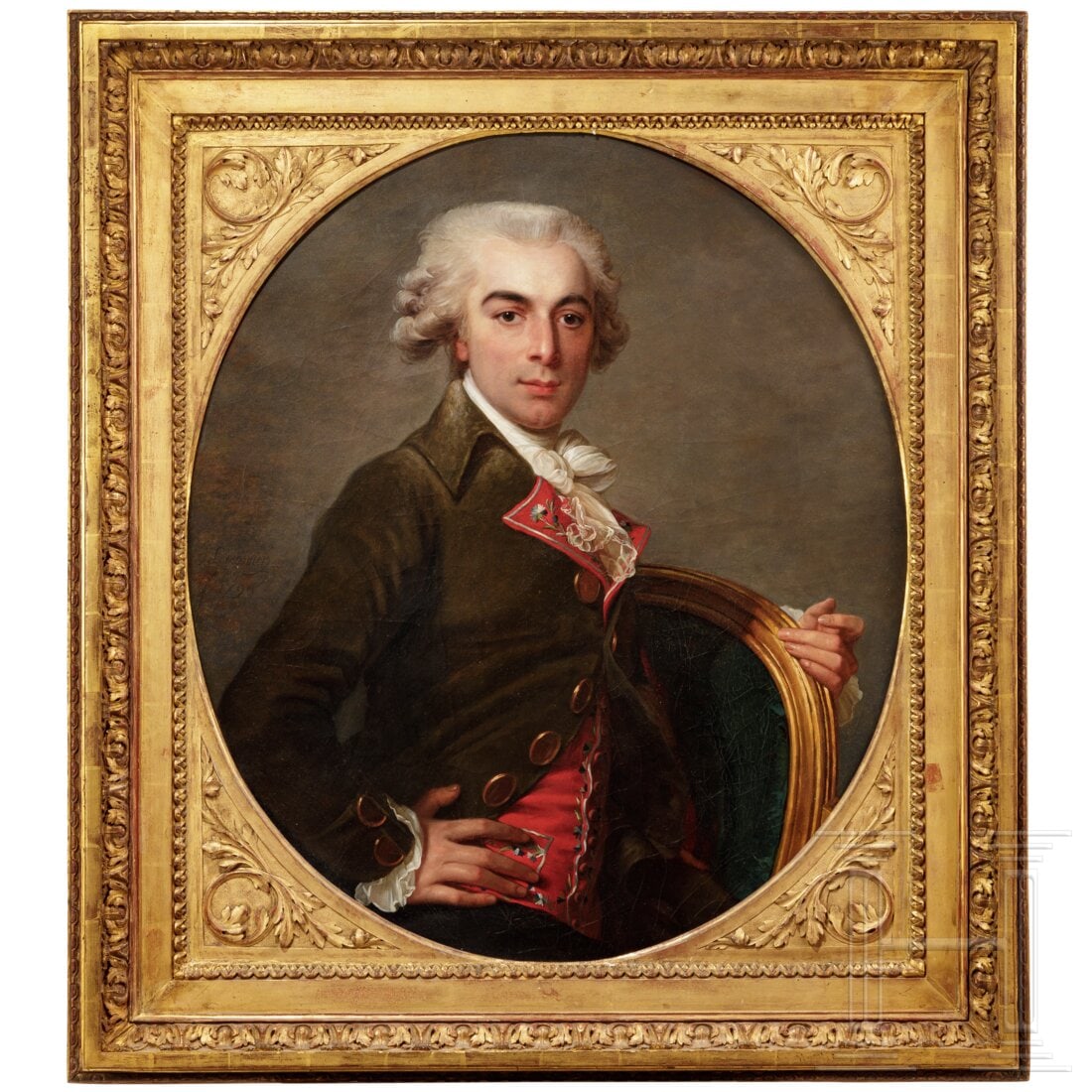 Jean-laurent Mosnier (1743 - 1808), French Court Painter - Portrait Of ...