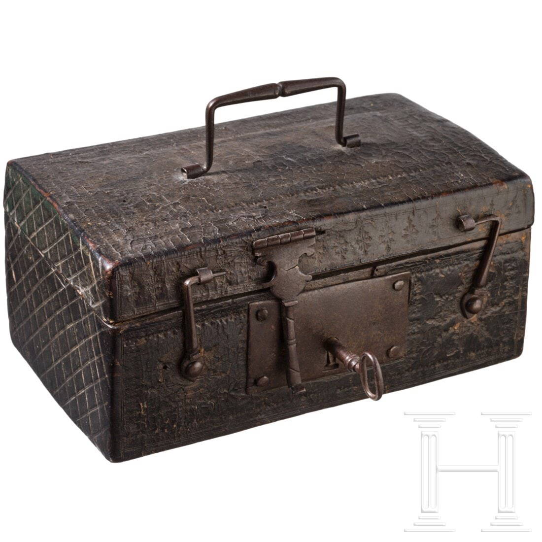 An Embossed French Leather Casket, Circa 1700 Auction