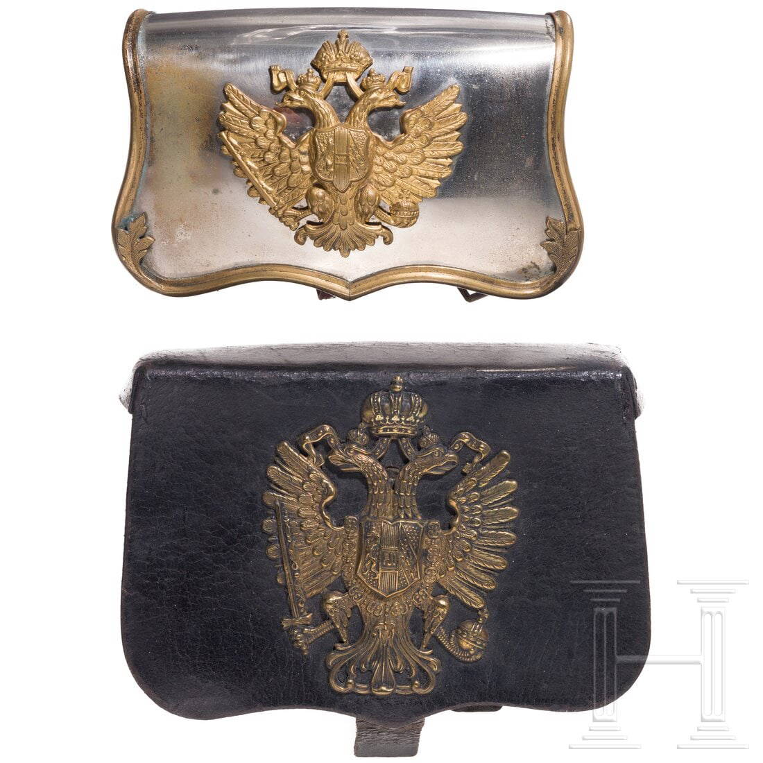 Two Cartouche Boxes Of The K.u.k. Army Under Emperor Franz Joseph I Auction