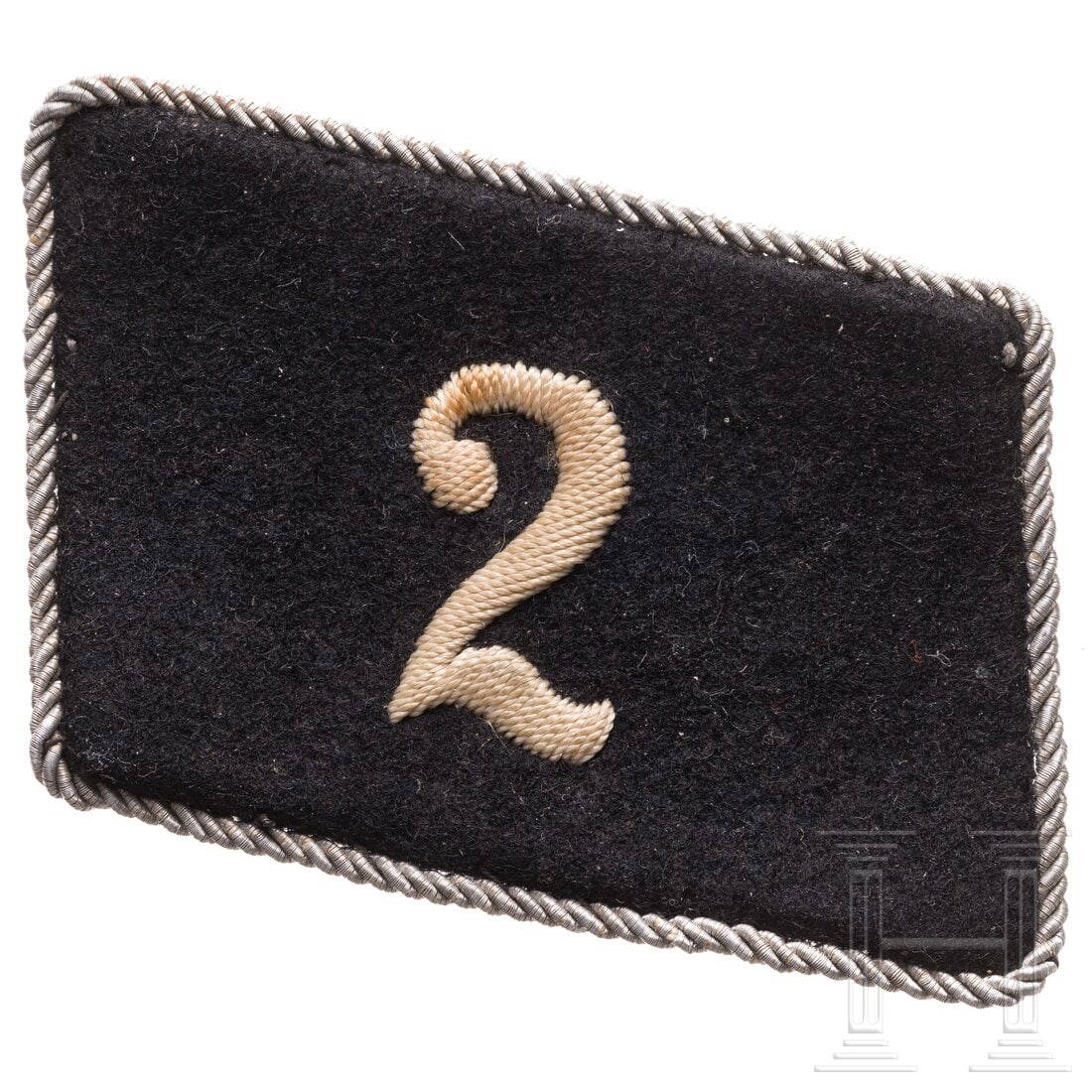 A Single Collar Patch For Ncos Of The 2nd Ss Foot Standarte In ...