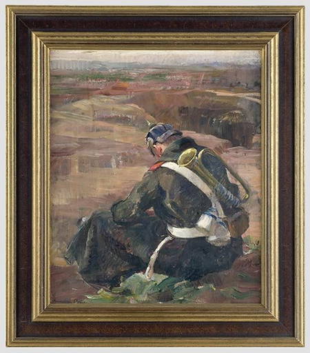 Andreas Bach "erschöpfter Soldat".