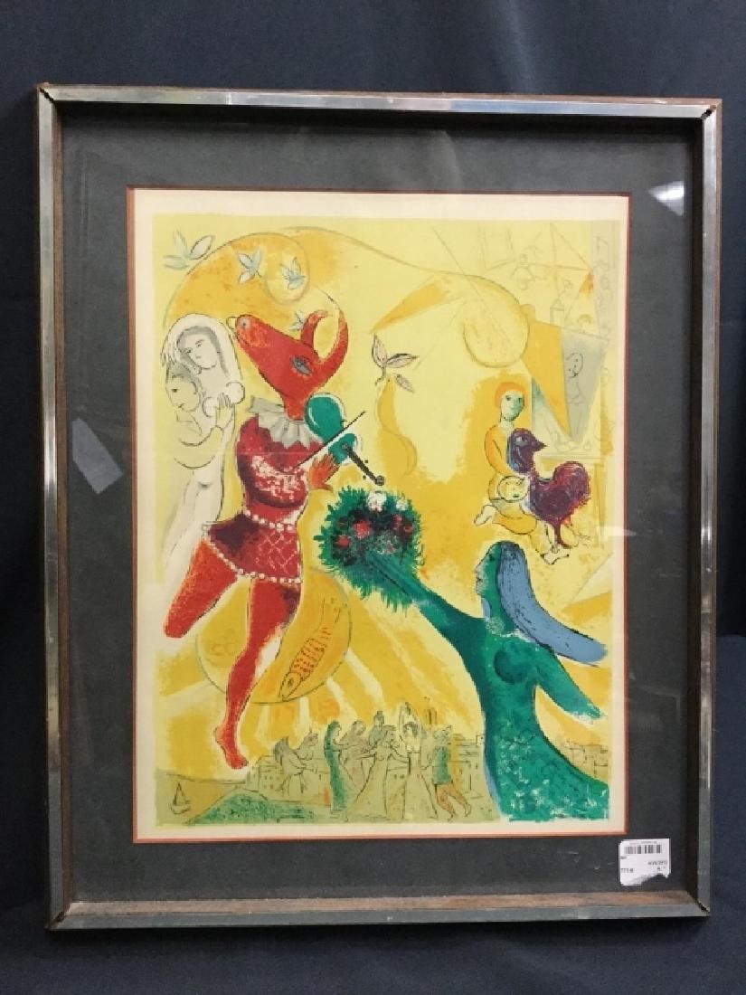 "paris Opera Ceiling" Chagall Color Print Framed