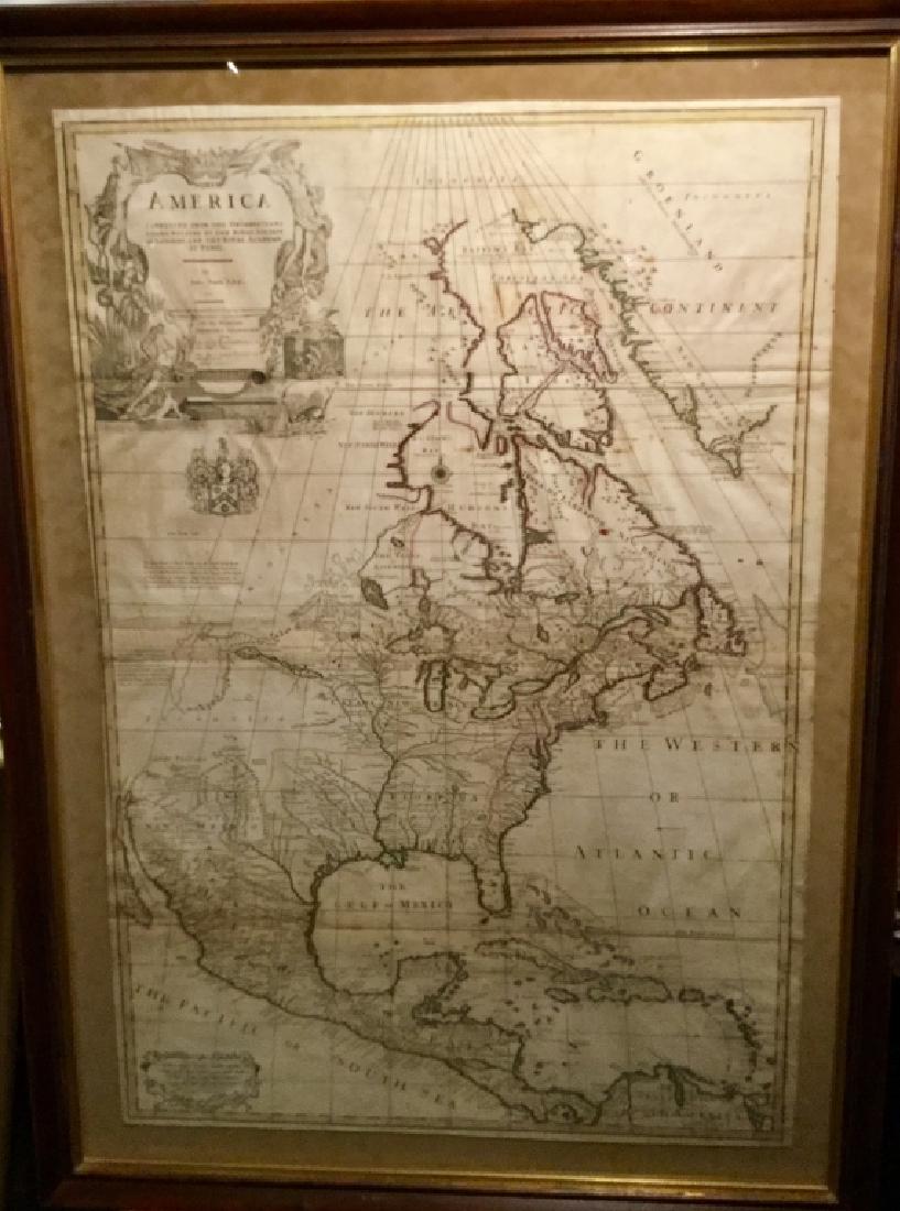 1710 Senex Map Of North And Central America