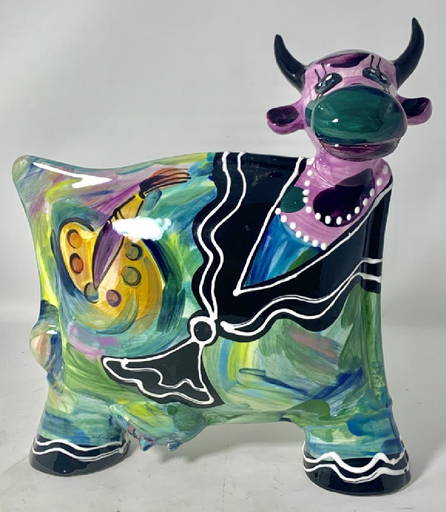Turov Hand Painted Ceramic Cow