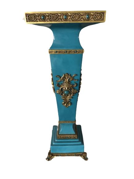 FRENCH REVIVAL BLUE PEDESTAL FOR URN 40" - Jun 28, 2020 | DejaVu Estate ...