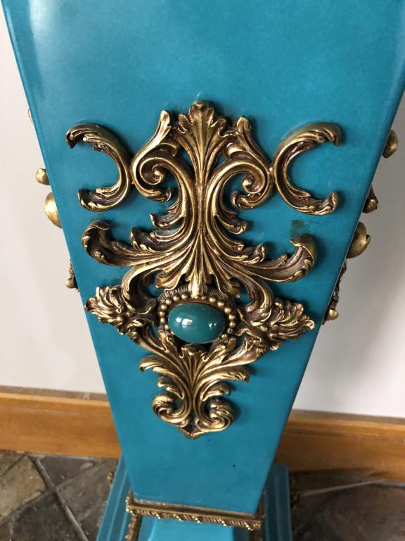 FRENCH REVIVAL BLUE PEDESTAL FOR URN 40" - Jun 28, 2020 | DejaVu Estate ...