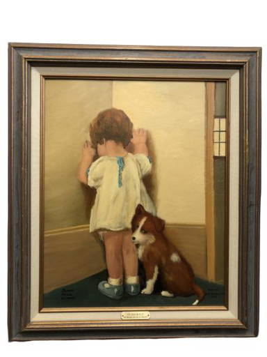Bessie Peyse Gutmann "in Disgrace" Framed Painting
