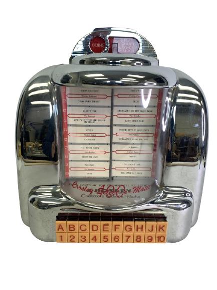 Vtg Crosley Select O Matic Table Top Jukebox Radi"