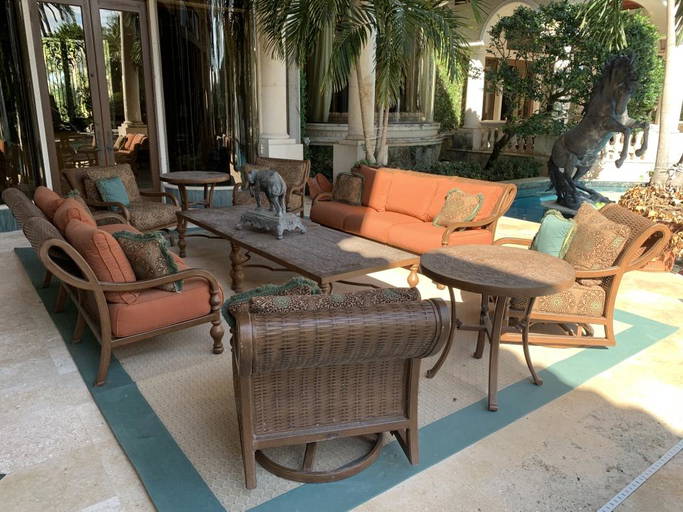 CASTELLE OUTDOOR ALUMINUM PATIO SET- 5 PIECES - Apr 12, 2021 | DejaVu ...