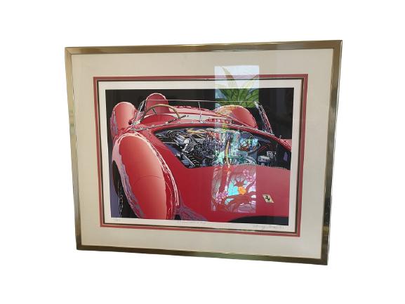 Randy Owens Signed Ferrari Serigraph