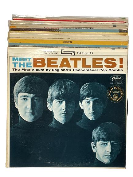 18 Vintage Beatles Record Albums