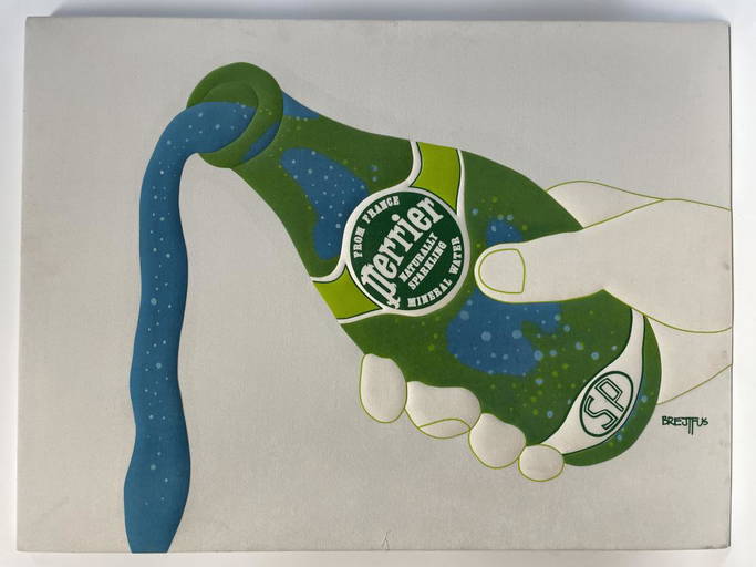 RON BREJTFUS TEXTILE PANEL "PERRIER" ART 48" (#0394A) on Jan 17, 2022 ...