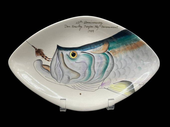 Tarpon Fly Fishing Tournament Ceramic Plate 12.5"