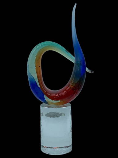 Renato Anatra Murano Art Glass Sculpture 18"