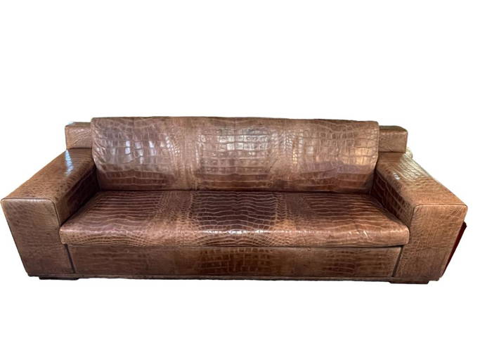 GIORGIOS OF PALM BEACH ALLIGATOR SOFA 99" - Jan 01, 2023 | DejaVu ...