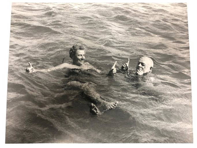 ERNEST HEMINGWAY & HIS SISTER 1948 COLOR PRINT 7" (#0566B) on Jan 01 ...