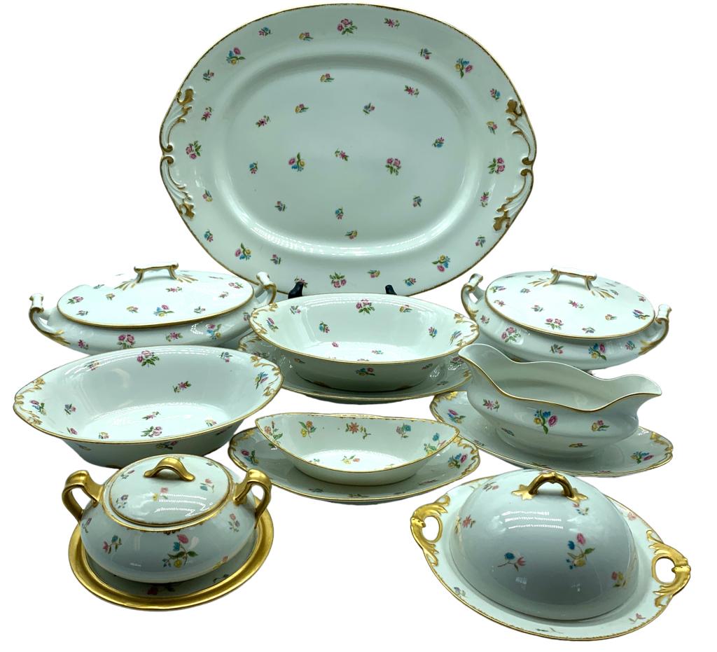 M.redon Limoges French Porcelain Serving Set