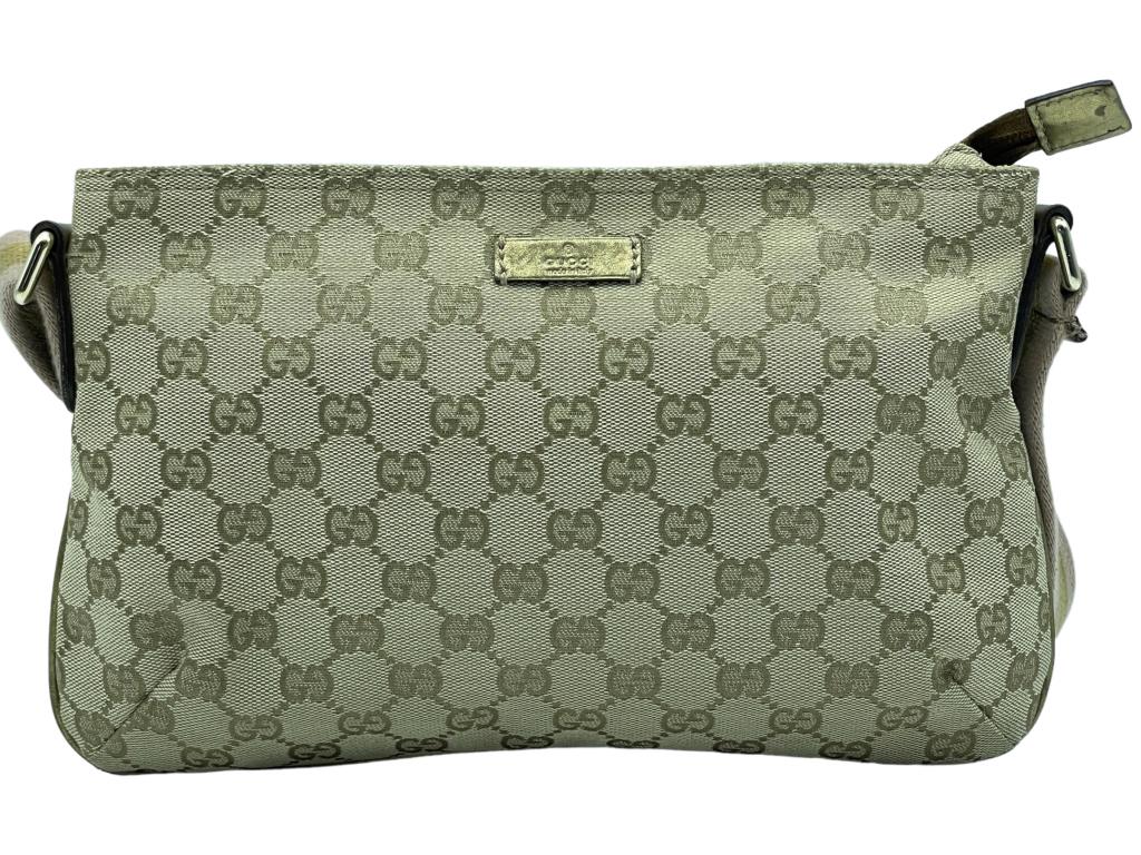 Gucci Beige & Gold Rectangular Crossbody