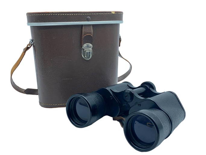 Vtg Scope Pilot Blue Coated 7x50 Binoculars