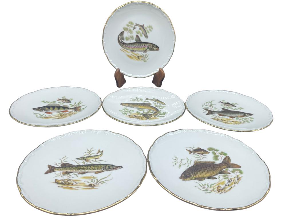 SET OF 6 VTG SELTMANN BAVARIA FISH PLATE DISHES - Mar 13, 2023 | DejaVu ...