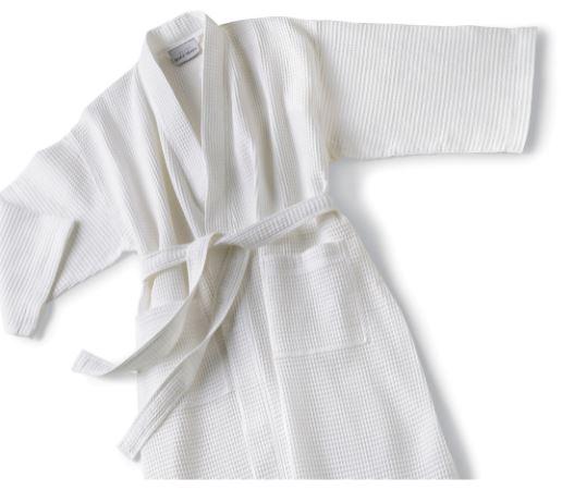 New! Boca Terry Kimono Waffle Knit Bathrobe