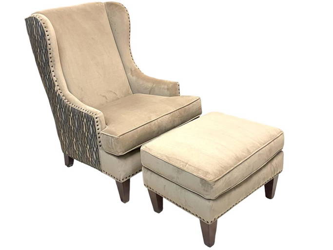 Havertys Furniture Lounge Chair And Ottoman