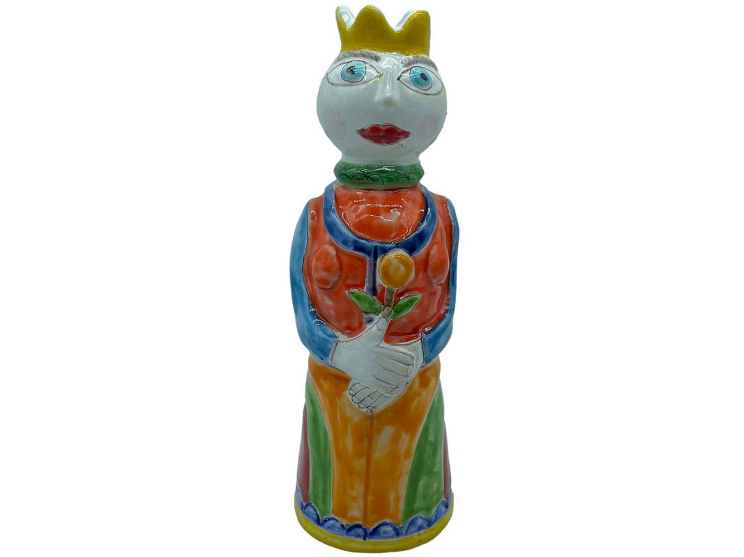 Giovanni Desimone Art Pottery Queen Candlestick Auction