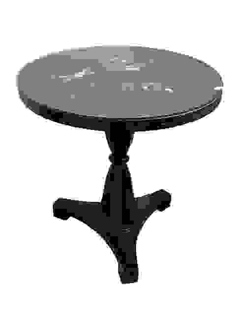 Antique Style Round Wood Side Table 28" Auction