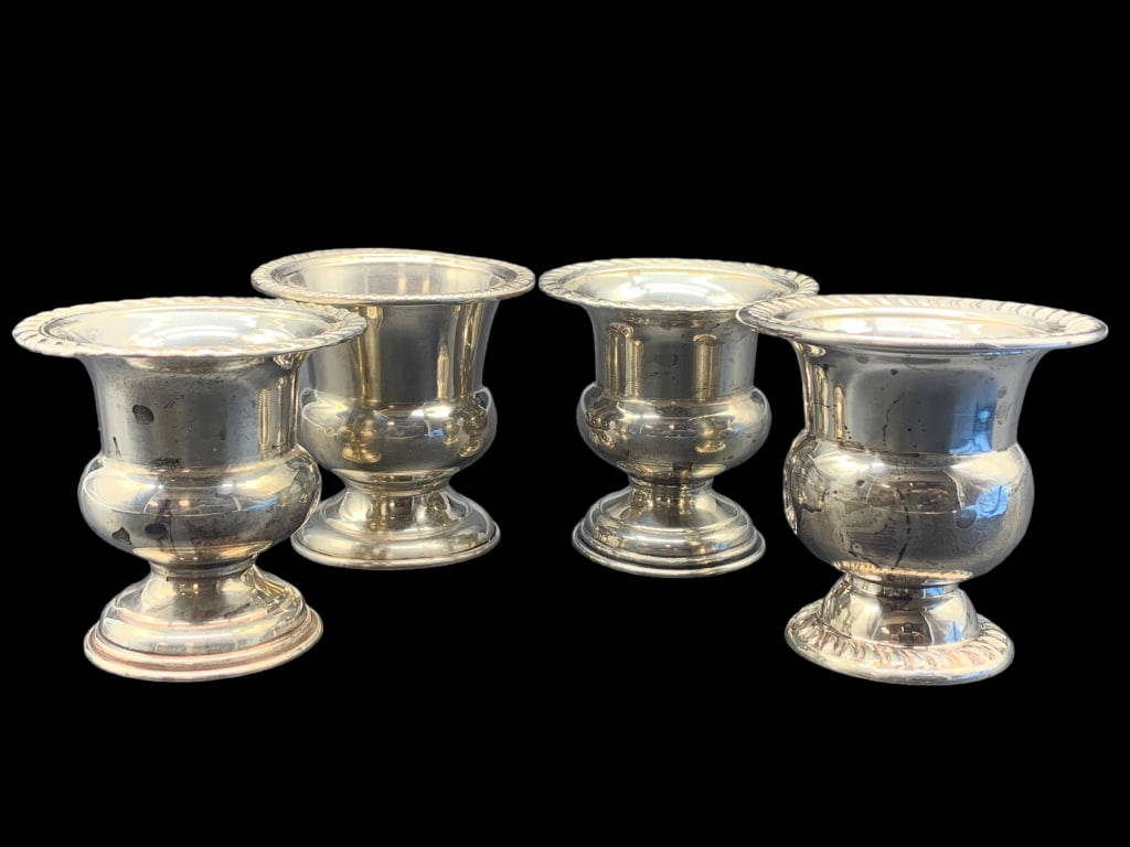 Sterling Silver Cigarette Or Toothpick Urns 166g Auction