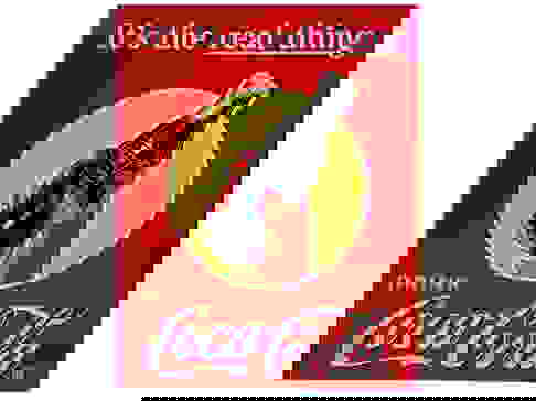 Its The Real Thing Coca Cola Sign Auction