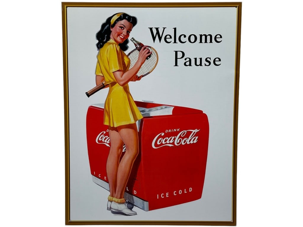 Coca Cola Welcome Pause Sign