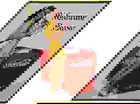 Coca Cola Welcome Pause Sign Auction