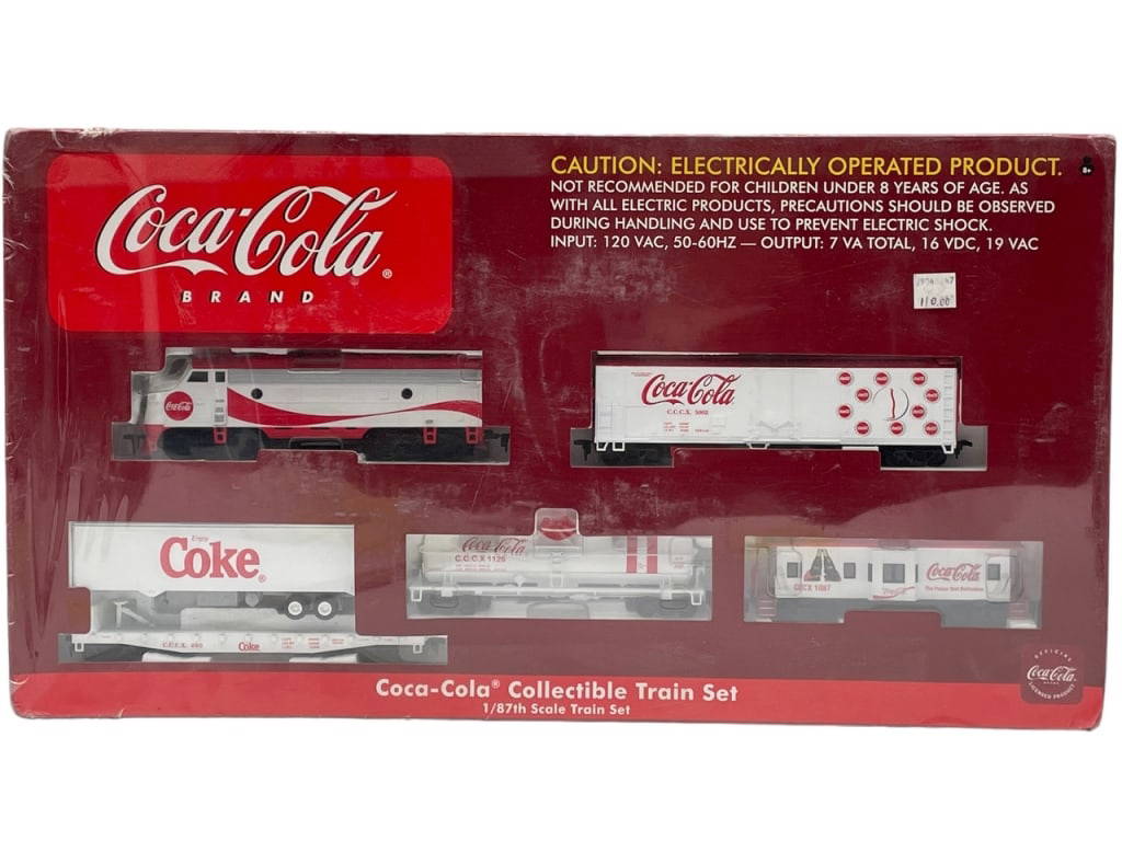 Coca Cola Collectible Train Set Auction