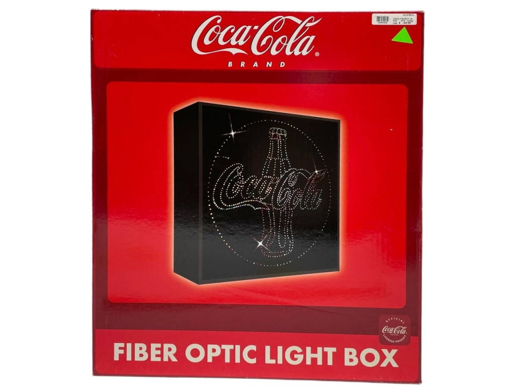 Coca Cola Fire Optic Light Box Auction