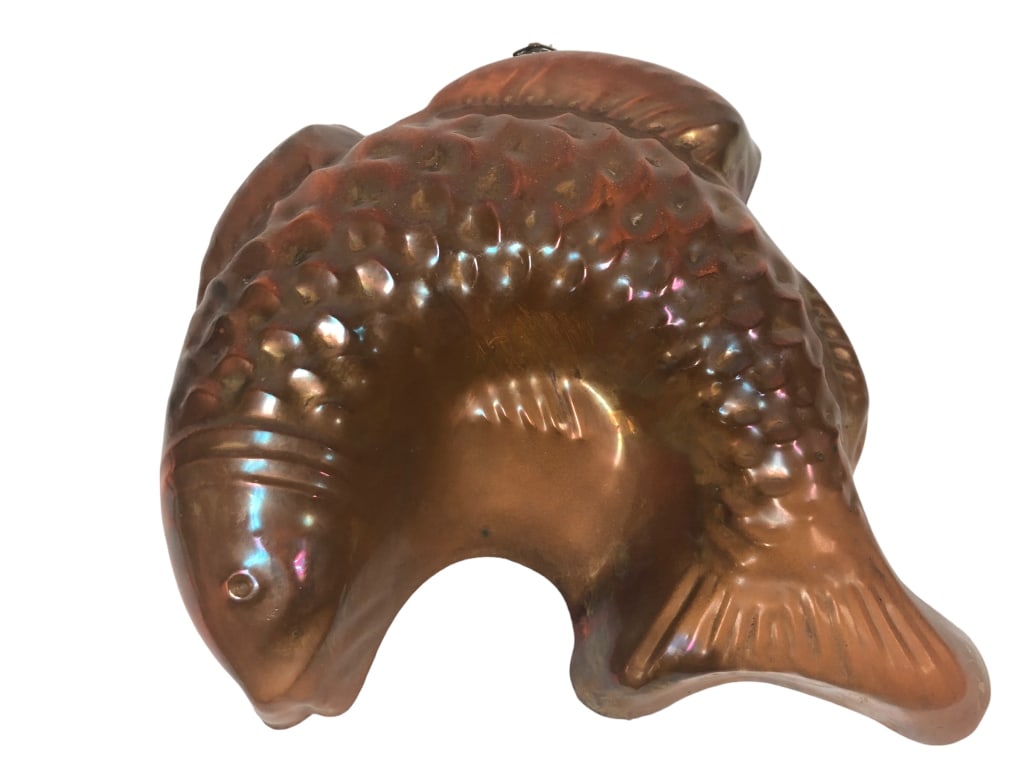 Vintage Copper Fish Mold