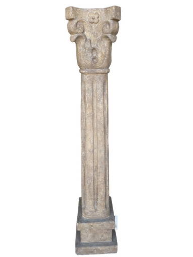 Tall Natural Finish Pilaster Decorative Column 84"