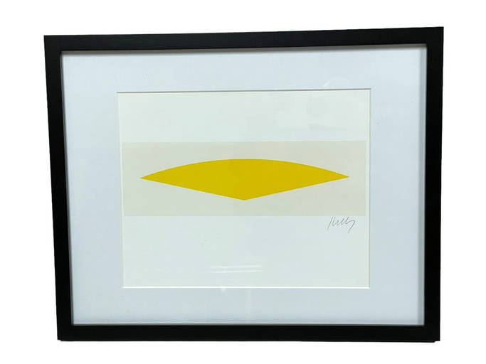 Signed Ellsworth Kelly Y Offset Litho Print 15"