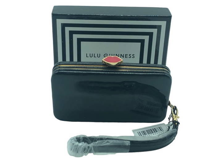 New Lulu Guinness Black "iphone Clutch" $215