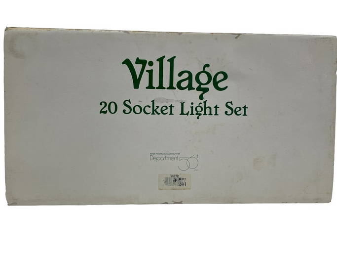 Dept. 56 Village 20 Socket Light Set In Box