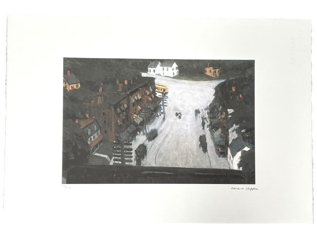 Edward Hopper Offset Lithograph Print 15" Auction