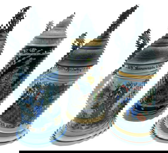 German Steins Set 11"