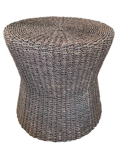 Coastal Hyacinth Style Hourglass Accent Side Table